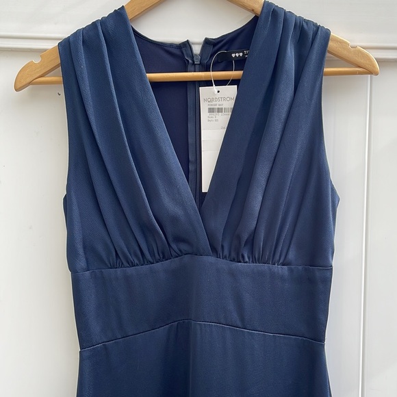 TFNC | Dresses | Tfnc Front Slit Navy Maxi Dress Size 6 | Poshmark